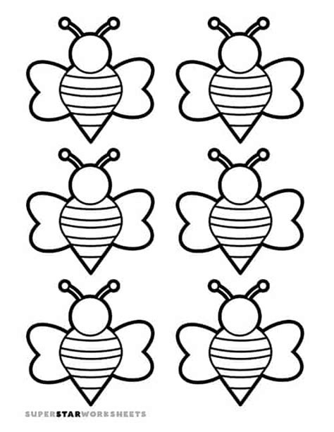 Bee Template Printable