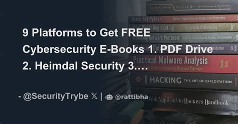 9 Platforms To Get Free Cybersecurity E Books 1 Pdf Drive 2 Heimdal