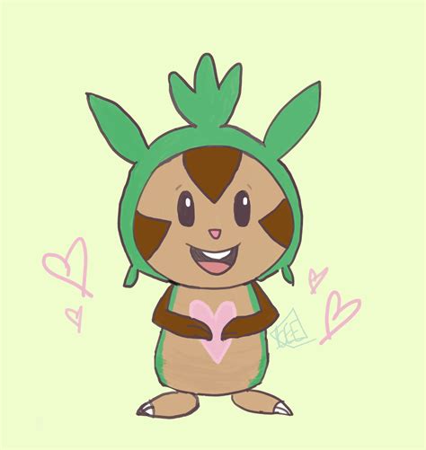 Chespin Love By B Va On Deviantart