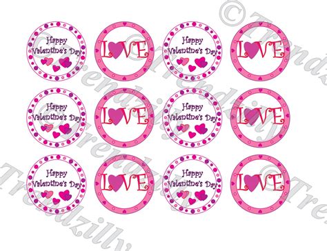 Valentine Cupcake Topper Heart Cupcake Topper Valentines Day Party