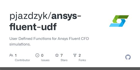 Github Pjazdzykansys Fluent Udf User Defined Functions For Ansys