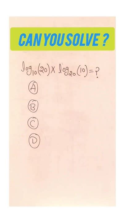 Log Maths Problem Log Questions 👍👍 ️ Shorts Youtubeshorts Youtube