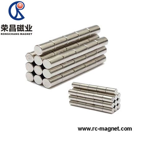 Rare Earth Neodymium Round Cylinder Permanent Magnets For 23 Years