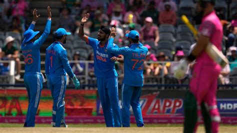 Arshdeep Five For In Indias Easy Win In Opening Sa Odi Cricket
