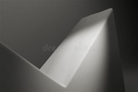 Grayscale 3d Render Of Abstract Geometric Background Or Texture With A