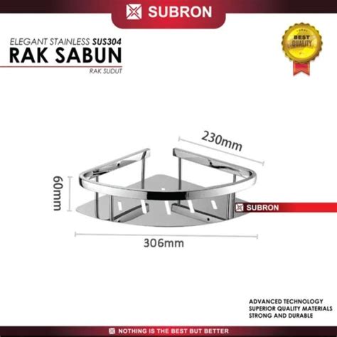 Jual Rak Sudut Stainless Sus 304 Rak Sabun Sudut 1 Susun Tempat Shampoo