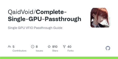 Github Qaidvoidcomplete Single Gpu Passthrough Single Gpu Vfio