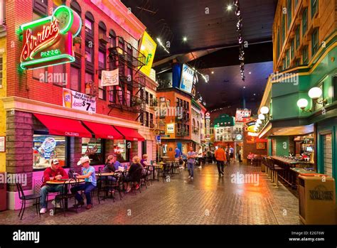 United States Nevada Las Vegas Village Eateries New York Hotel Stock
