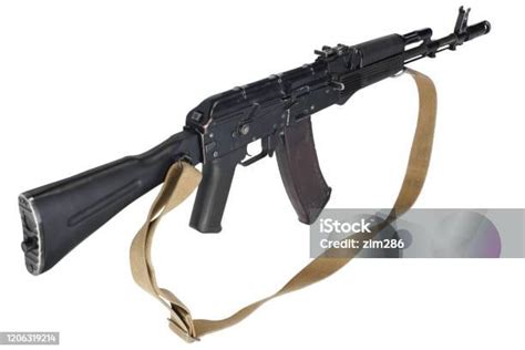 칼라쉬니코프 Ak 돌격 소총 에 화이트 Ak 47 소총에 대한 스톡 사진 및 기타 이미지 Ak 47 소총