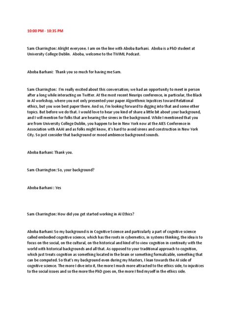 Twiml Podcast First Notes Pdf Artificial Intelligence