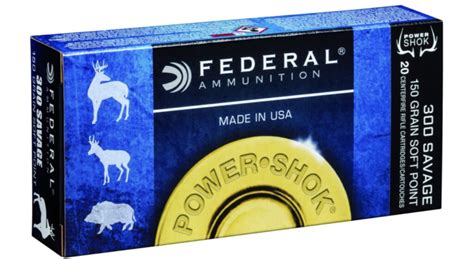 Federal Premium Power Shok 300 Savage 150 Grain Jacketed Soft Point