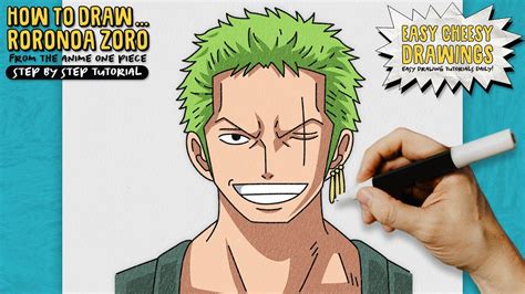 How To Draw RORONOA ZORO One Piece Easy Step By Step Drawing