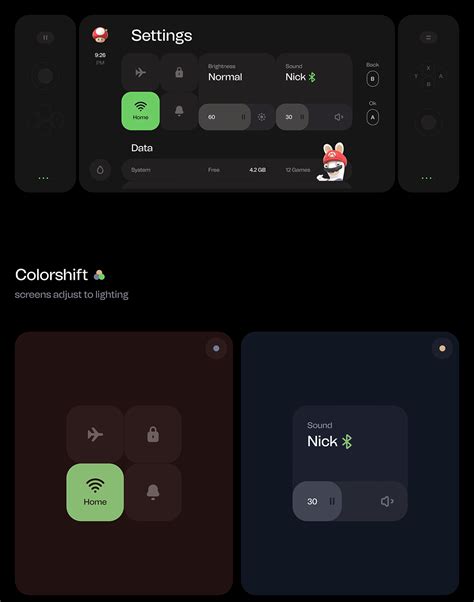 Nintendo Switch Device Interface Concept Behance