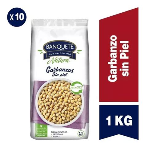 Garbanzos Sin Piel Banquete Kg Pack Unidades Mercadolibre