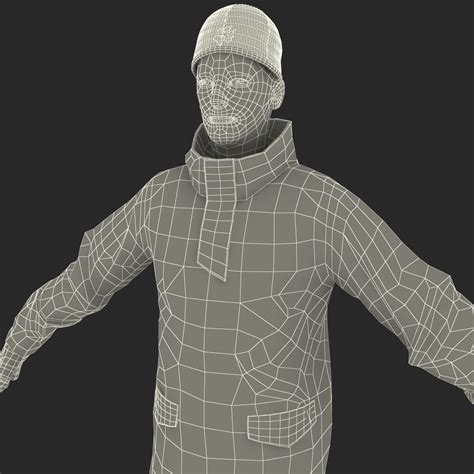 Человек в зимней одежде 3d Модель 199 Max Free3d
