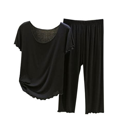 Yievot Womens Summer Pajama Sets 2 Piece Sleepwear Ladies Short Sleeve