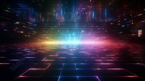 Light Dynamic Light Point Powerpoint Background For Free Download