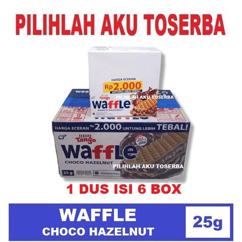 Jual Tango Waffle Choco Hazelnut Harga Per Dus Isi 6 Box Shopee