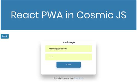 how to build a pwa in react js and cosmic js codementor