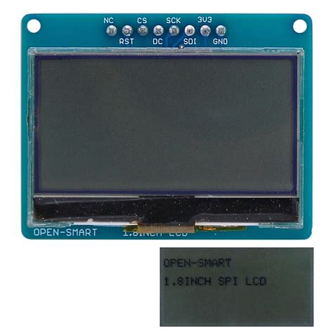 โมดลเบรคเอาทบอรดปองกนจอแอลซดขาวดำแบบอนกรม Spi ขนาด3 3V 1 8นว
