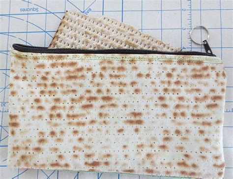 Afikomen Zippered Lined Case Or Bag For A Beautiful Seder No Messy