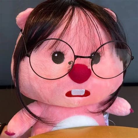 20cm Kacamata Loopy Boneka Lembut Boneka Kawaii Kartun Diy Teman Terlihat Seperti Dekorasi