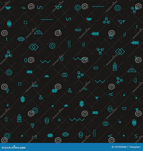 Random Geometric Shapes Stock Vector Illustration Of Abstract 107935568