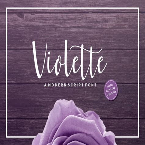 Violette Script Font Trending Fonts Digital Font Inspire Uplift