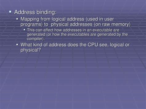 Ppt Memory Protection Kernel And User Address Spaces Powerpoint Presentation Id
