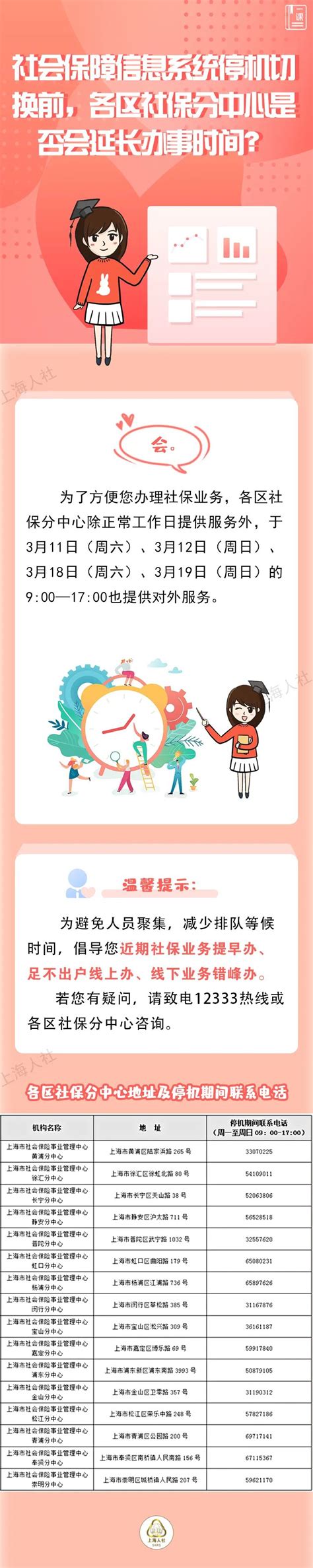 社会保障信息系统停机切换前，各区社保分中心是否会延长办事时间？澎湃号·政务澎湃新闻 The Paper