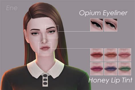 Opium Eyeliner Honey Lip Tint Screenshots The Sims Create A Sim CurseForge