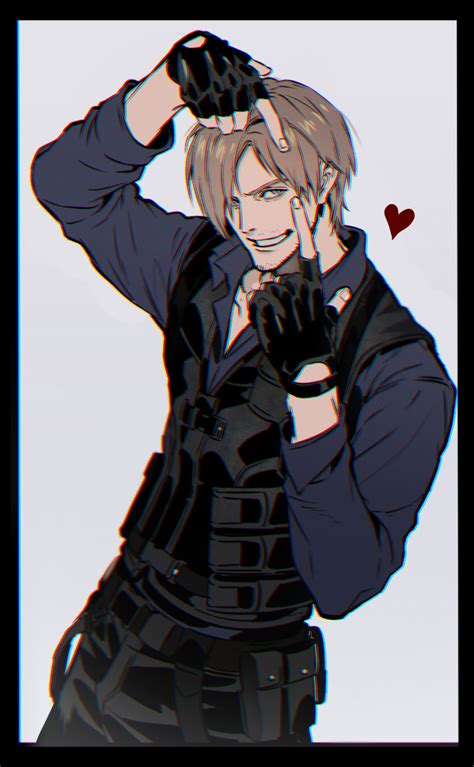 Leon S Kennedy Resident Evil And More Drawn By Umbrella Rpd Danbooru