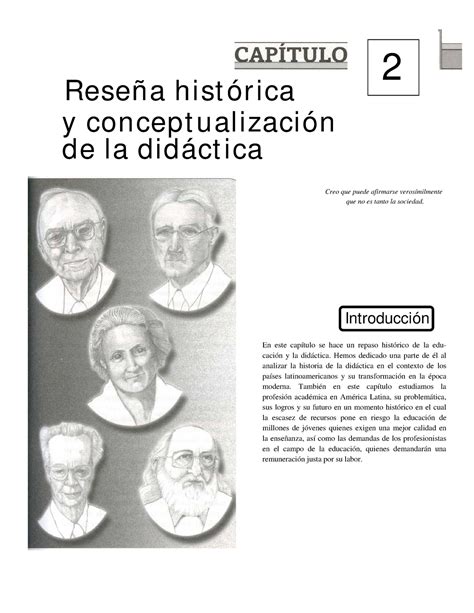 Reseña Historica Y Conceptualización De La Didáctica Reseñ A H Ist ór