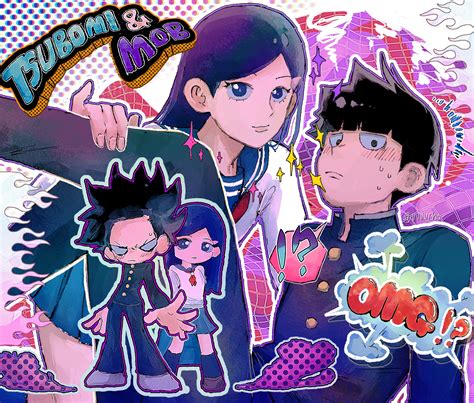 Kageyama Shigeo And Takane Tsubomi Mob Psycho 100 Drawn By Vvvvcho