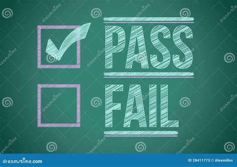 Check Mark For Pass Selection Stock Illustration Illustration Of Human Choose 28411773