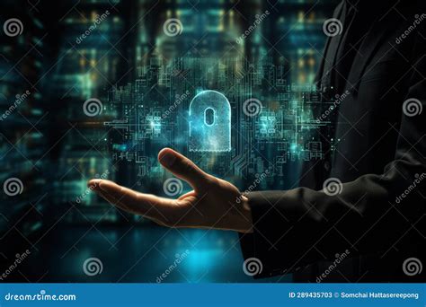 Concept Of Cyber Security Awareness Vs Hacker And Ai Stock Illustration Illustration Of Code