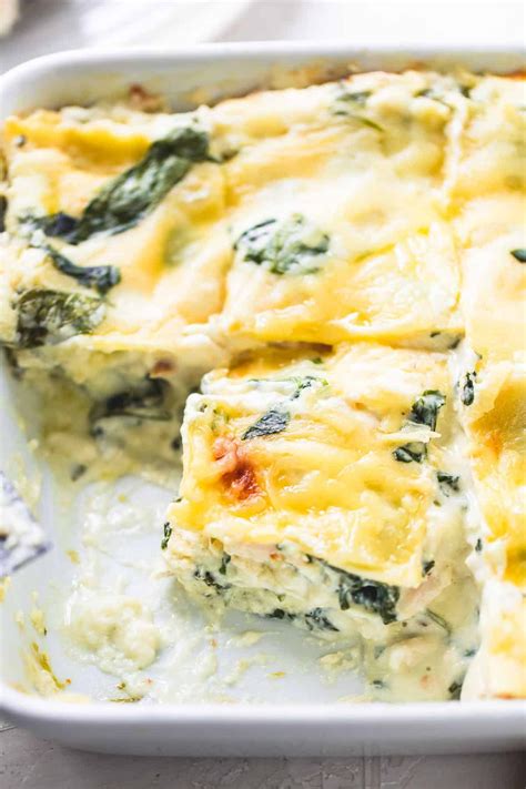 Easy White Chicken Lasagna With Spinach Artofit