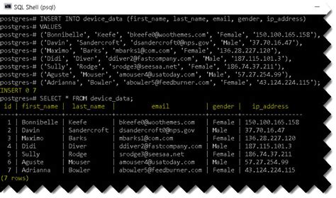 Postgresql Insert Multiple Rows Databasefaqs
