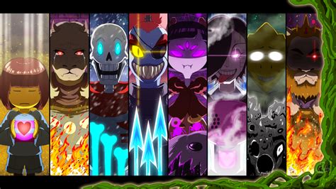 Undertale Character Lineup Hd Wallpaper By Pdubbsquared