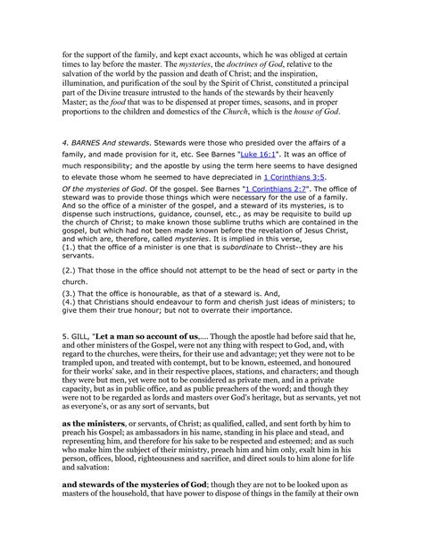 I Corinthians 4 Commentary Pdf
