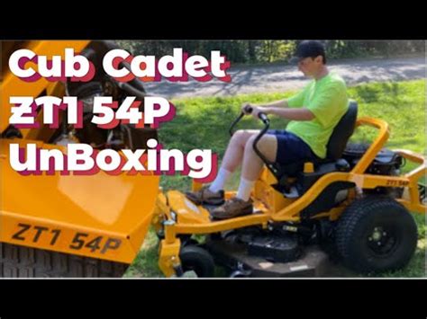 UnBoxing the Cub Cadet ZT1 54P Zero Turn Mower 2023 - Assembly from Crate - YouTube