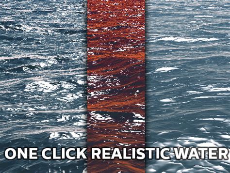 One Click Realistic Water VFX Shaders Unity Asset Store