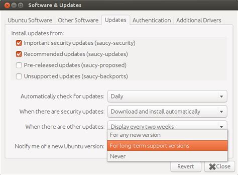 1204 How Do I Stop Ubuntu From Suggesting To Upgrade To A Non Lts Release Ask Ubuntu
