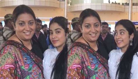 Janhvi Kapoor Calls Smriti Irani Aunty And The Latters Reaction To