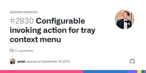 Configurable Invoking Action For Tray Context Menu Issue Electron Electron GitHub