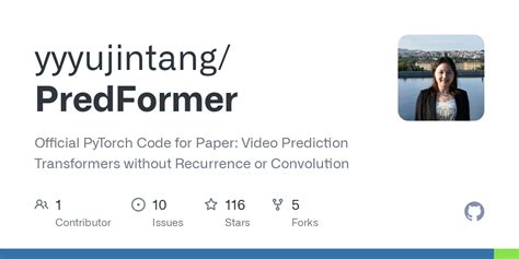 Github Yyyujintangpredformer Official Pytorch Code For Paper Video