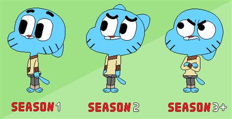 The Amazing World Of Gumball Season 1 And 2 Differences