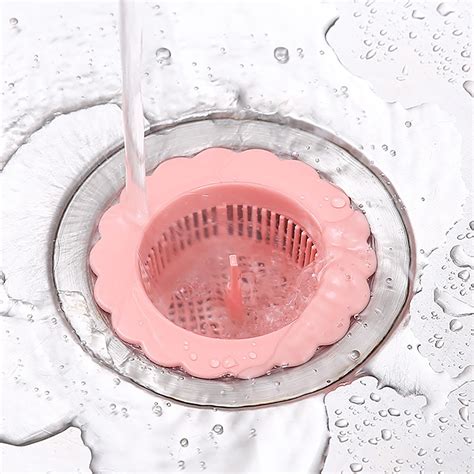 Harlik 10 Pack Silicone Sink Strainers Catch Hairfood Debris In