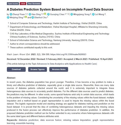 Make Mdpi On Linkedin Diabetes Data Graph Logistic Prediction