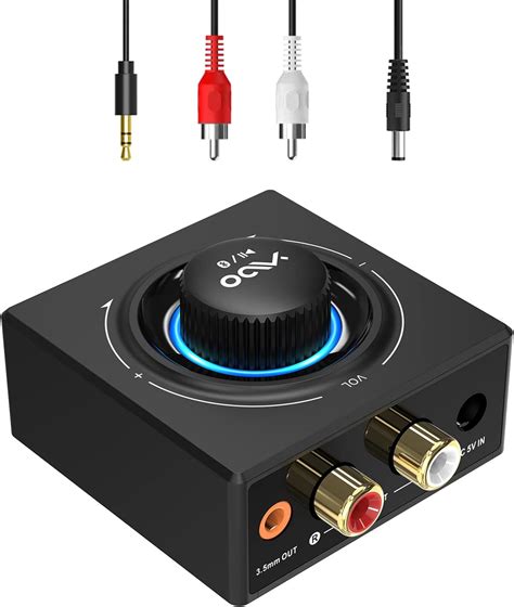 B06T3 Bluetooth Receiver For Stereo System HiFi HD AAC Bluetooth Adapter RCA And 3 5 Mm Music
